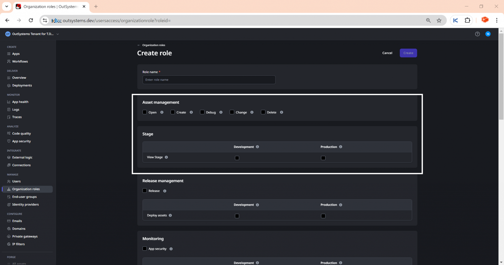 OutSystems Developer Cloudにおけるロールの設定方法 | MISO